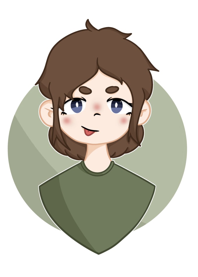 Draw you a headshot of your character by Mqriii | Fiverr