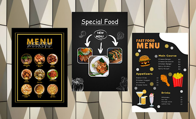 Design restaurant menu food poster travel event sport poster or flyer ...