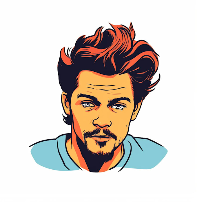 Make cartoon vector portrait from your photo by Feerealu | Fiverr