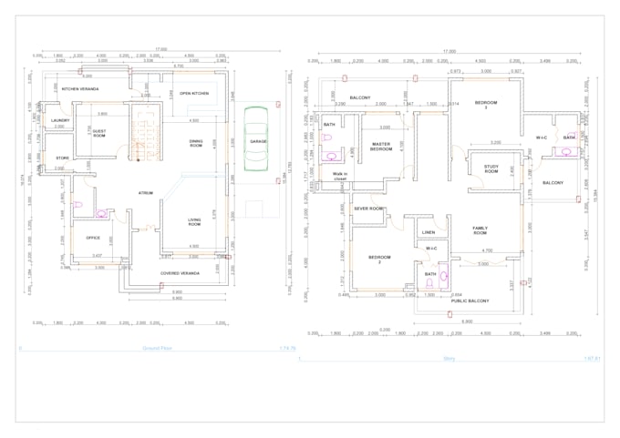 Do archicad house plans and rendering by Mutuake | Fiverr