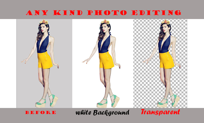 Product photo editing and retouching with change color, cutout, resize ...