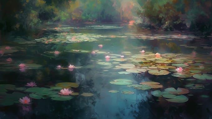 Create claude monet concept art illustration with midjourney by Owenleborgne | Fiverr