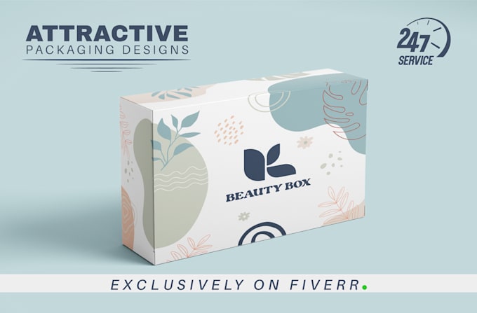 Do fantastic packaging box design with realistic 3d mockup