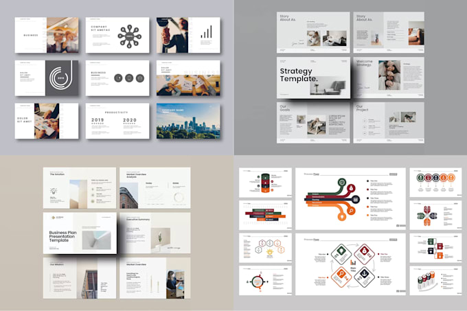 Make a creative, unique powerpoint template designs for presentations ...