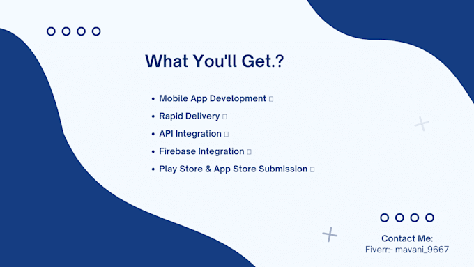 Create Professional Mobile App Using Flutter By Mavani 9667 Fiverr