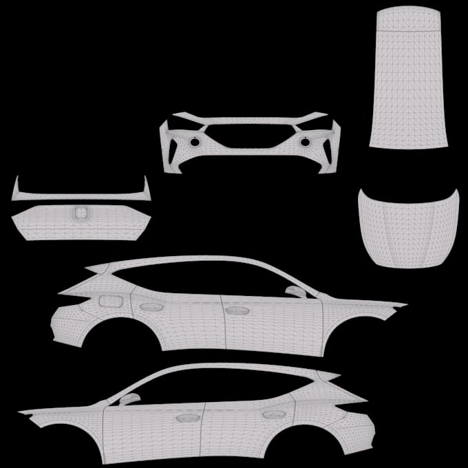 Template for cars that needs livery by Zmenthol | Fiverr