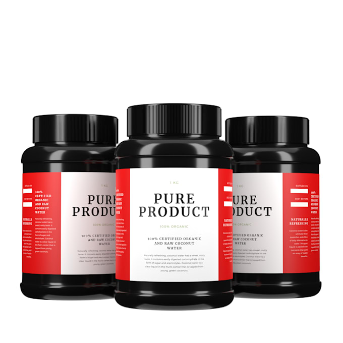 Create supplement jar and bottles renderings by Sameer9x | Fiverr