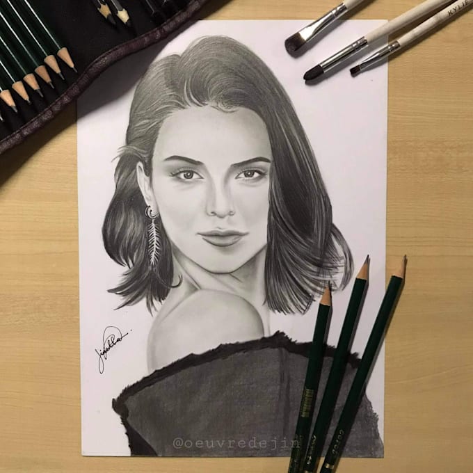 Draw realistic hand drawn pencil portrait from a photo by Riverajinella ...