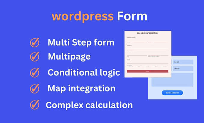 Create wordpress form using gravity form, jotform or wp form by Hasan_jihat | Fiverr