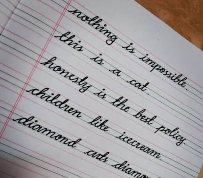 Perfectly handwrite anything in cursive and simple handwriting by ...