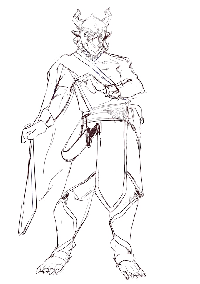 Sketch your ocs, fanarts or dnd characters for you by Suszi_art | Fiverr