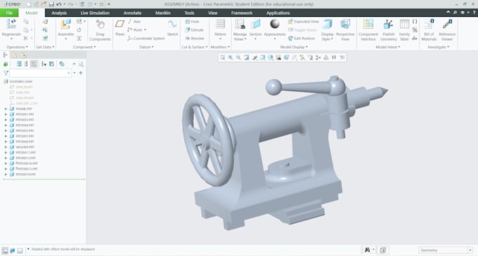Design 3d model, rendering, fea, drawing using solidworks and ptc creo ...