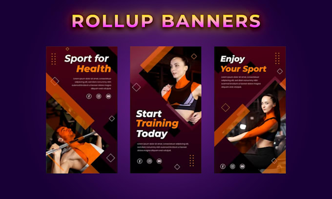 Design print ready billboards, sandwich board, rollup banners, standee ...