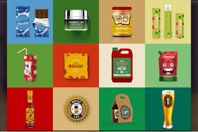 Do amazing packaging, label design product labels by Emmamedia | Fiverr