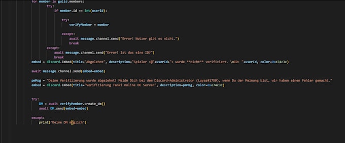 Develop you a custom discord bot with python by Luyaas | Fiverr