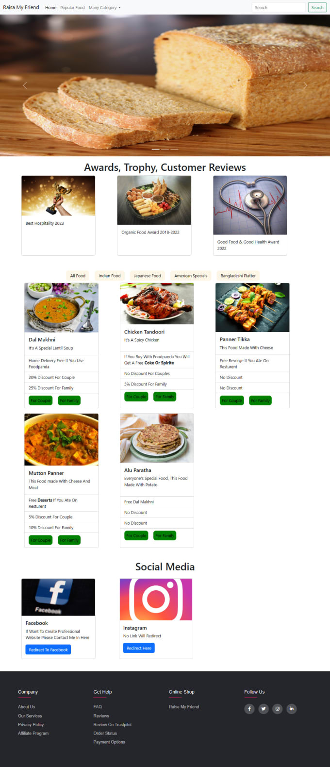 Create Landing Using Html Css Js By Tonystark119 Fiverr