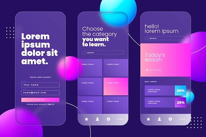 Do creative web ui,ux prototypes, and wireframes by Graphiks_bunny | Fiverr