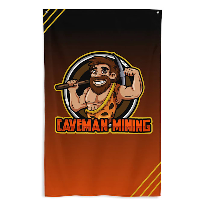 Make a cool flag with your logo in it by Youngsplix | Fiverr