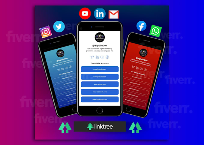 Set up and customize a professional linktree bio landing page for your ...