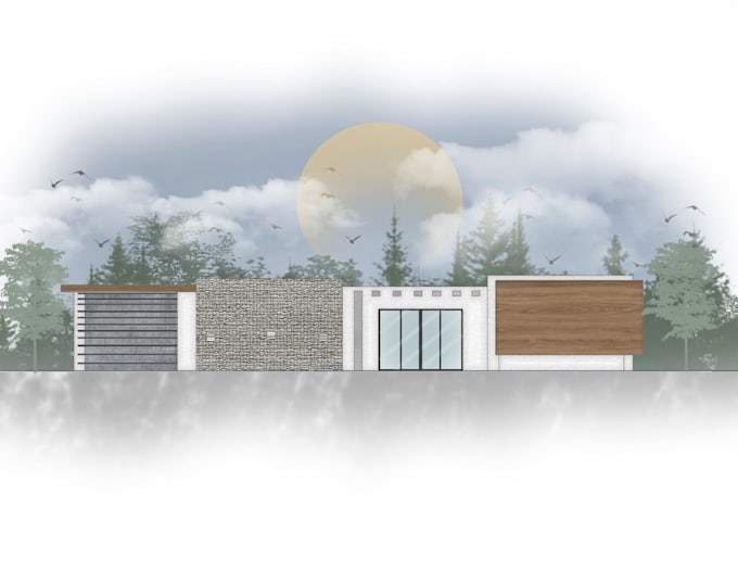 Make your architectural post production plans by Estudio98design | Fiverr