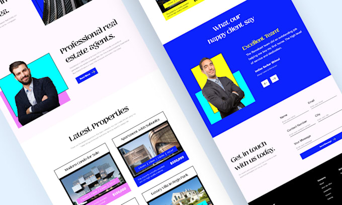 Design modern custom website ui mobile app design landing page ui ux design by Flamekast | Fiverr