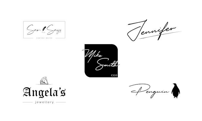 Design unique luxury handwriting, scripted, signature, cursive ...
