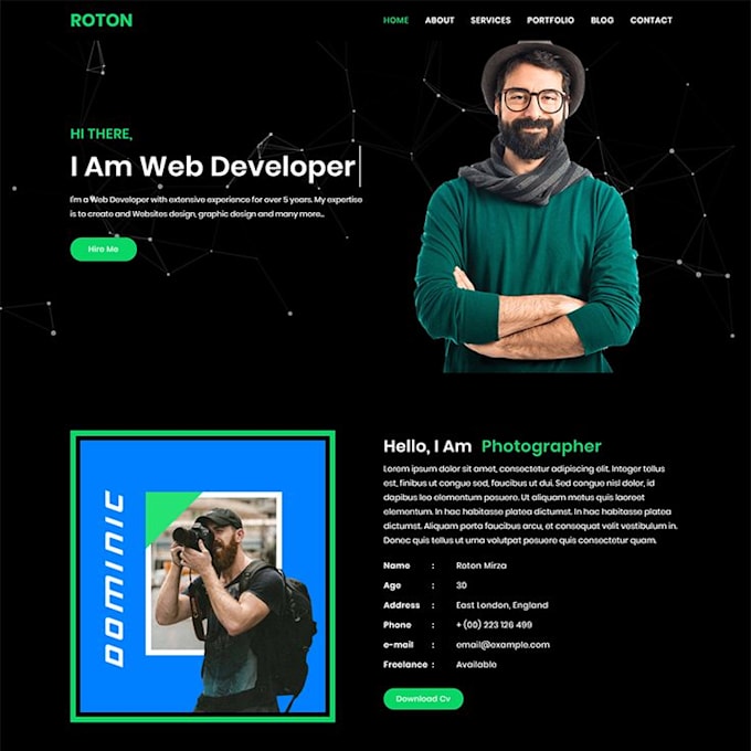 Highlight your work, achievements effectively on portfolio by Kamil1300 ...