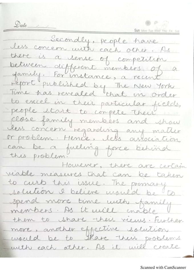 Write your assignment with my beautiful handwriting neat and clean by ...