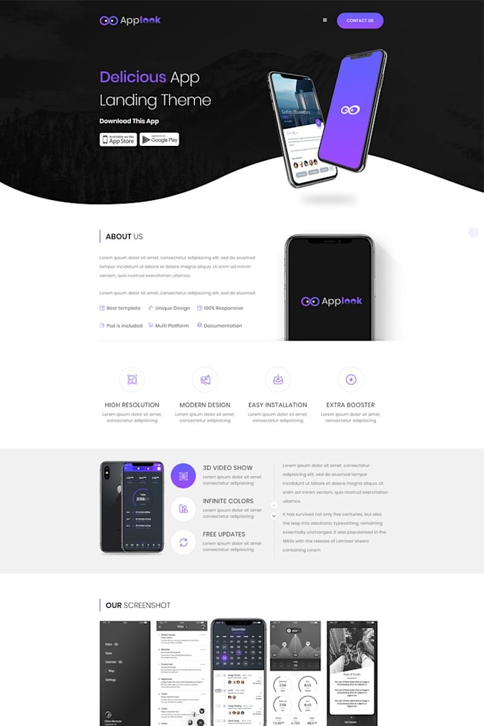 Convert your landing page into a responsive design using html, css ...
