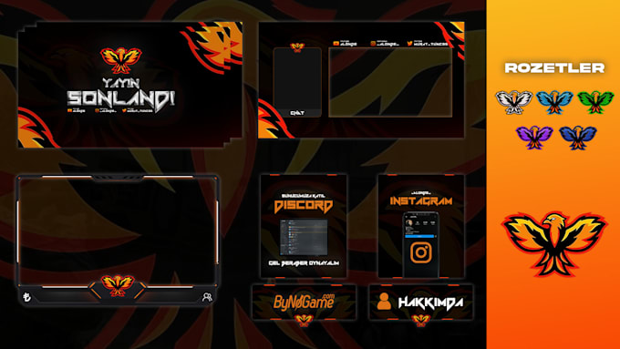 Make animated twitch streaming overlays with full pack for you by ...