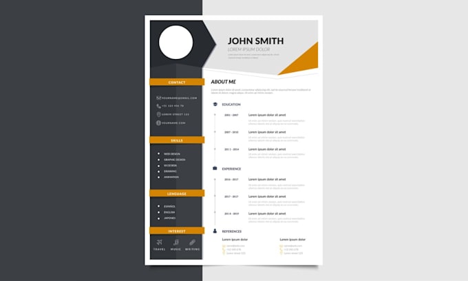 Create a modern cv or resume by Rams010 | Fiverr