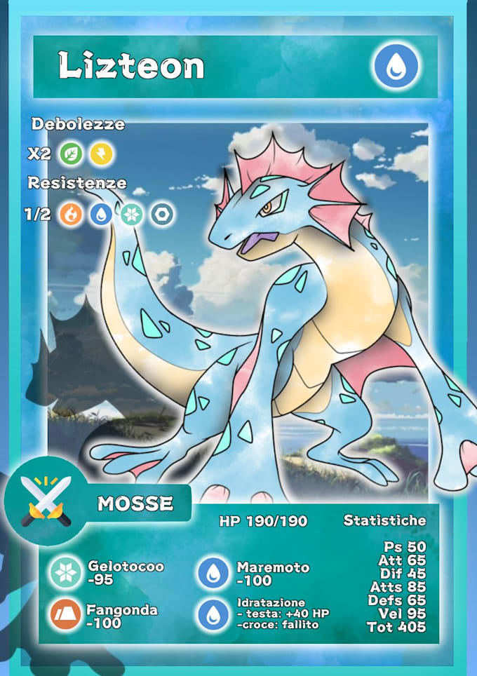 Starter pack water mon by Michelangelonap | Fiverr