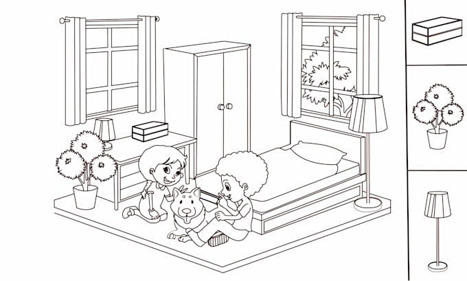 Draw a hidden objects picture or a hidden picture book by Unique ...