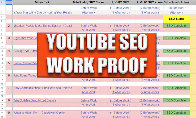 Do best youtube video seo to improve your video rank by Seo_service90 ...