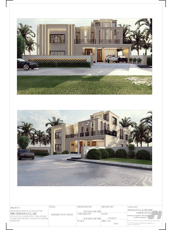 Prepare submission drawings for dha lahore registered dha architect by ...