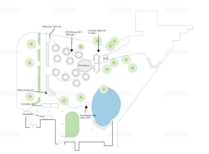 Create your event layout by Partyon19 | Fiverr