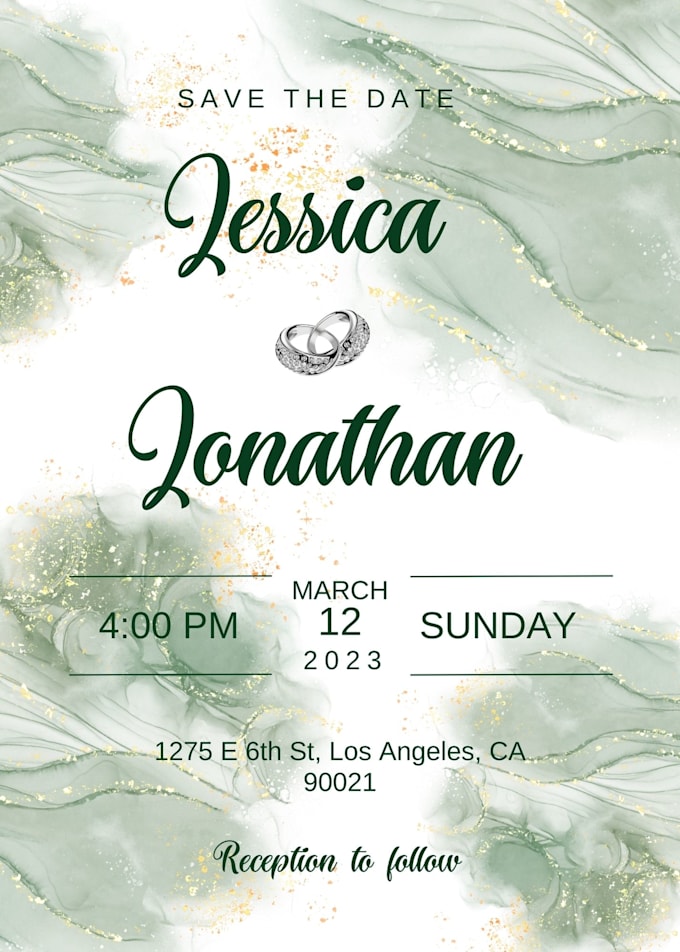 Design the most attractive wedding invitation card by Sameliadesign ...