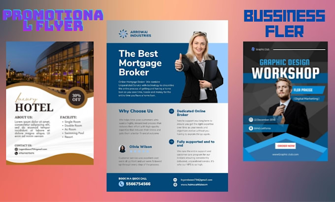 Create custom promotional flyer design to boost your brand awareness by ...