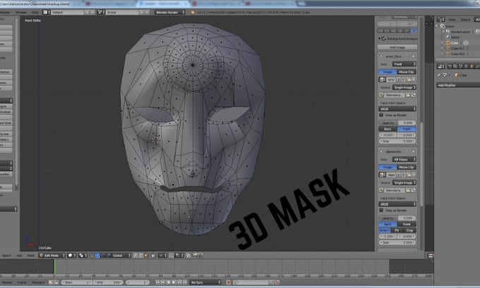 3d model of mask or helmet cosplay model for 3d printing by Project ...