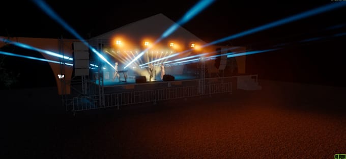 Use capture visualization software to do lighting and stage design by ...