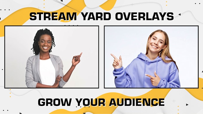 Create streamyard, streamlabs, obs, overlay for youtube podcasts by ...