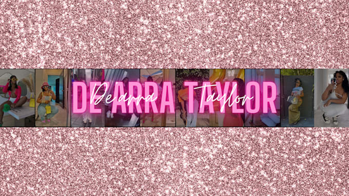 Design a custom youtube banner by Daiah8902 | Fiverr