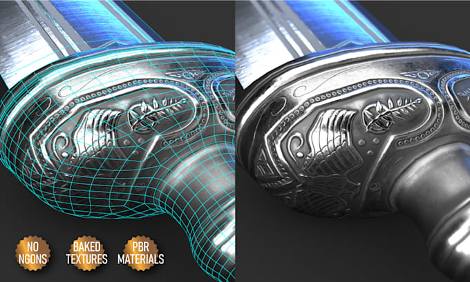 Create an advanced game ready 3d model with pbr textures by Martin ...