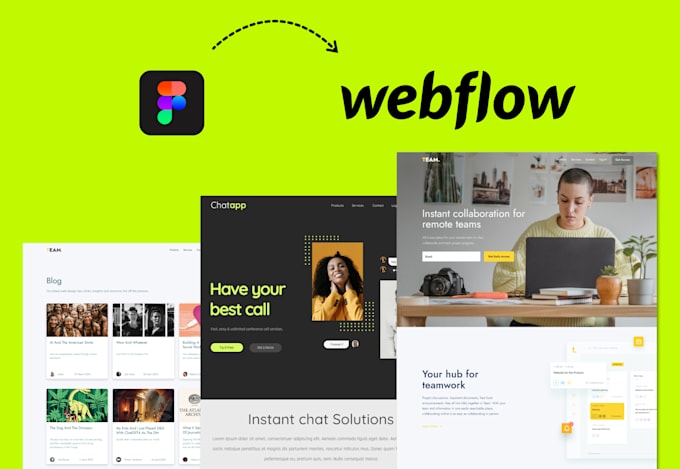 Convert figma design to webflow responsive website by Jatin_designs ...