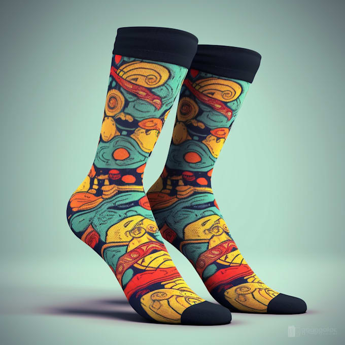 Draw unique socks design for you by Nkirelaney | Fiverr
