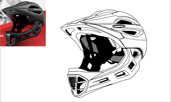 To be drawing a detailed vector outline object by Andisde | Fiverr