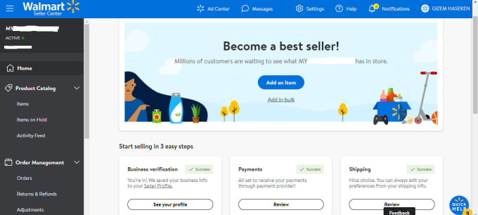 Setup, verify and get approval for your walmart marketplace account by ...