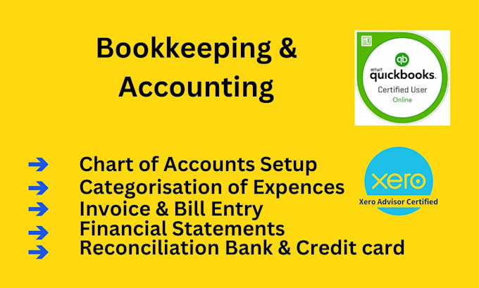 Do Bookkeeping Accounting Quickbooks Online Xero Wave Excel By