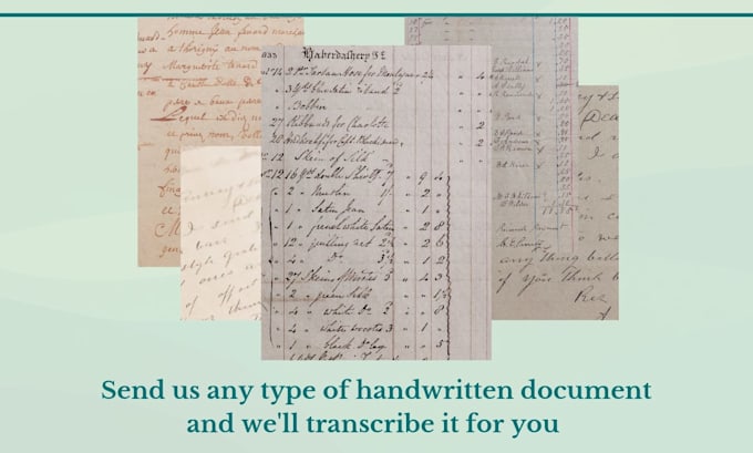 Transcribe handwriting, pdfs and images to text by Dr_tracey29 | Fiverr