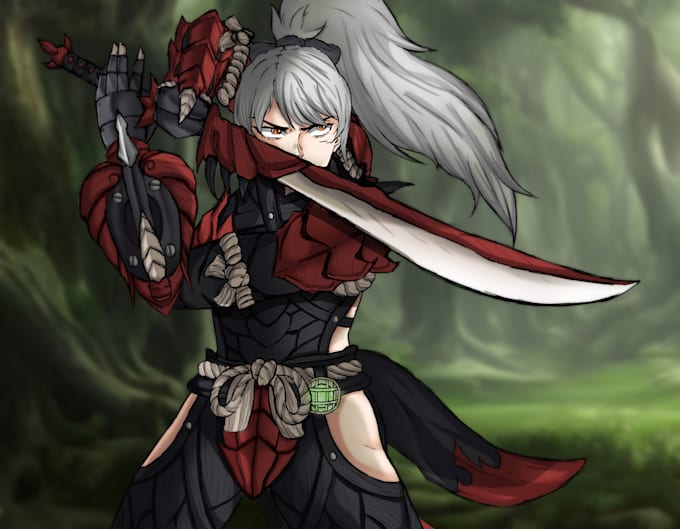 Draw an anime character or personal oc of your choice by Sacred_s | Fiverr